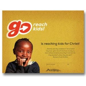 Awana GO Certificate (10 Pack) – Awana