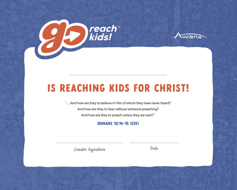 Awana GO Certificate (10 Pack) – Awana